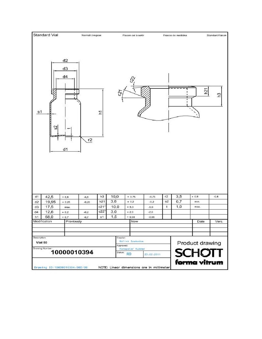 50ml, 20mm Ready To Fill Kits - Afton Scientific UK