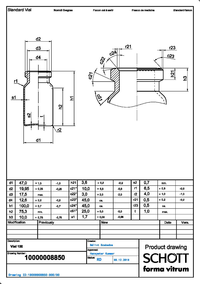 100ml, 20mm Ready To Fill Kits - Afton Scientific UK